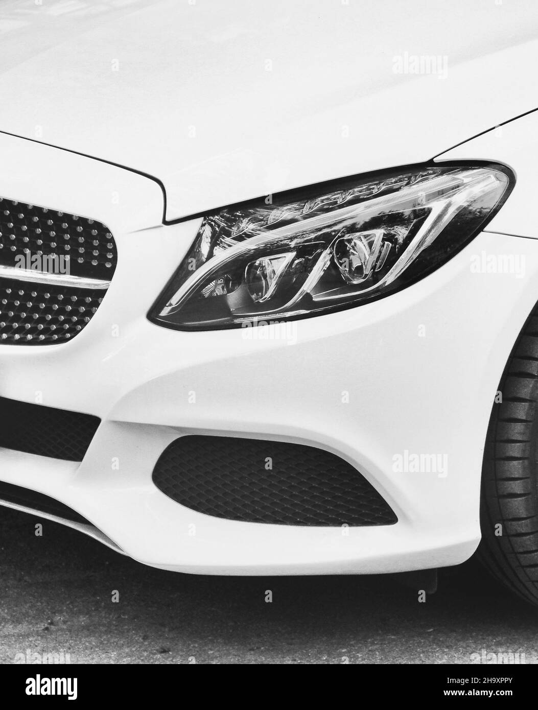 Red passenger car Black and White Stock Photos & Images - Alamy