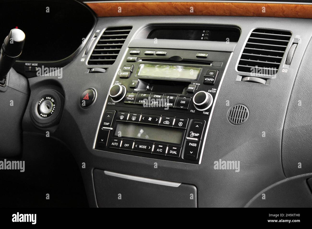 Car interior luxury service. Car interior details Stock Photo - Alamy