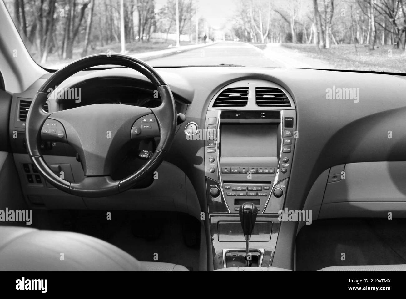 Car dashboard, illuminated panel, speed display Stock Photo - Alamy