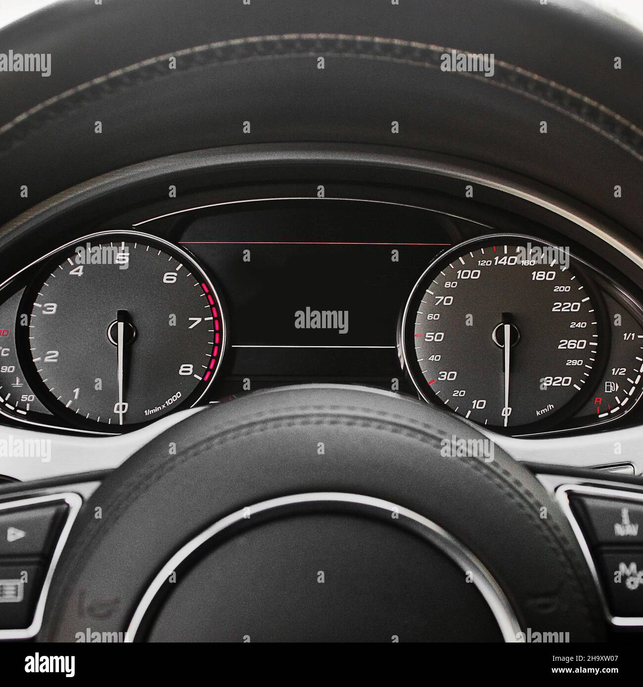 Car interior luxury service. Car interior details Stock Photo - Alamy