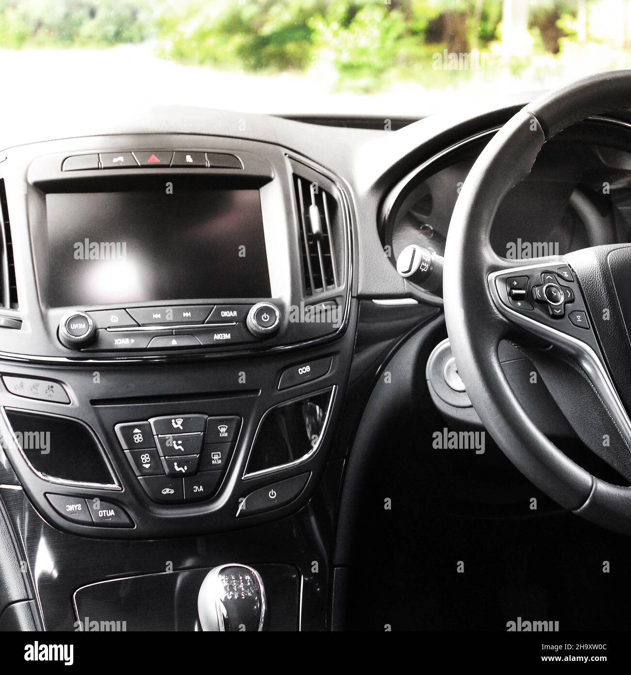 Car interior luxury service. Car interior details Stock Photo - Alamy