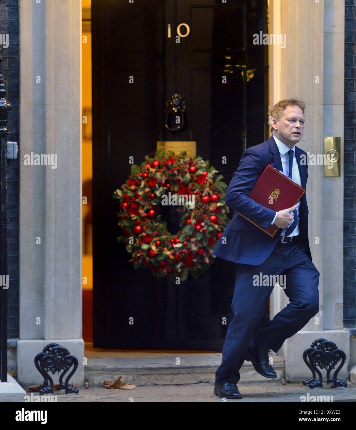 Grant Shapps MP (Secretary of State for Transport) leaving a meeting in ...