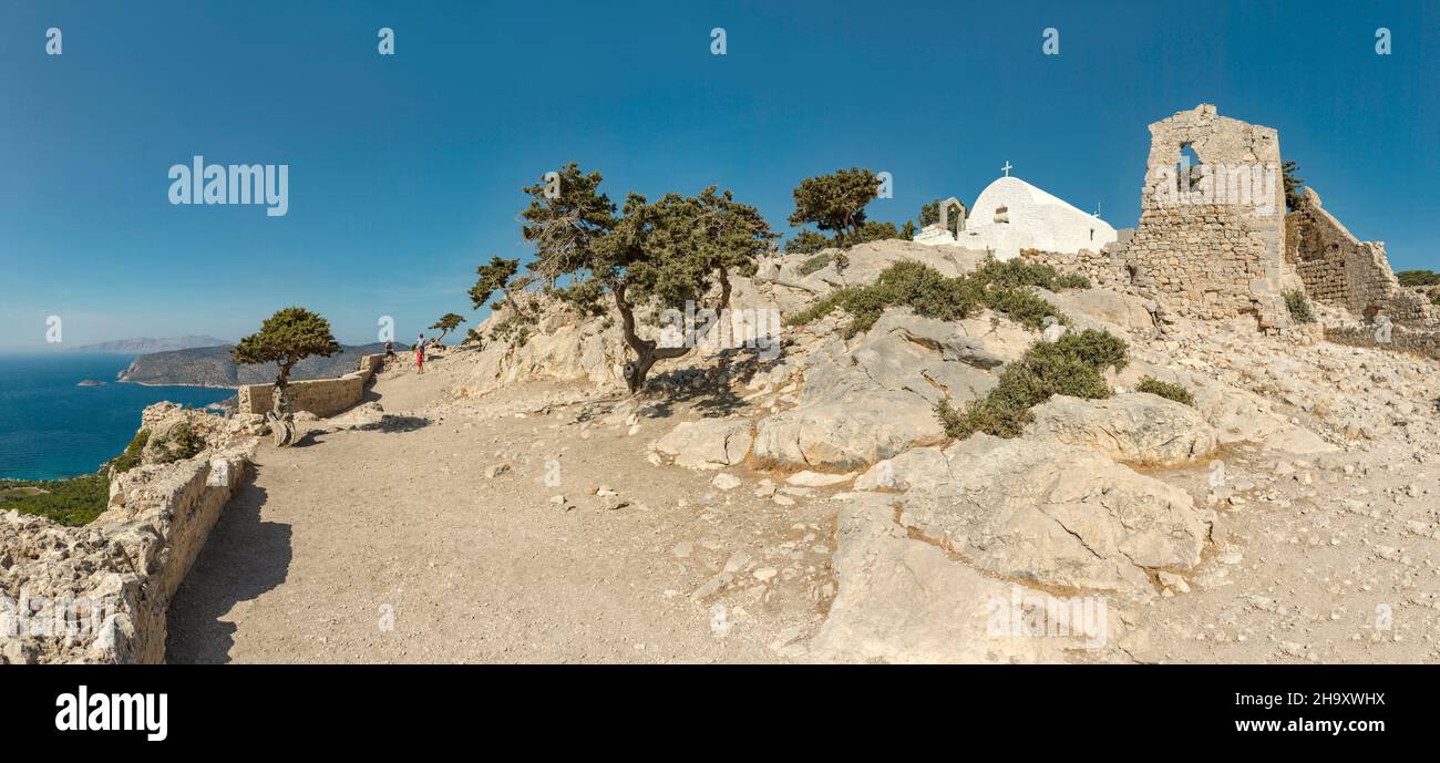 Castle of Monolithos Stock Photo - Alamy