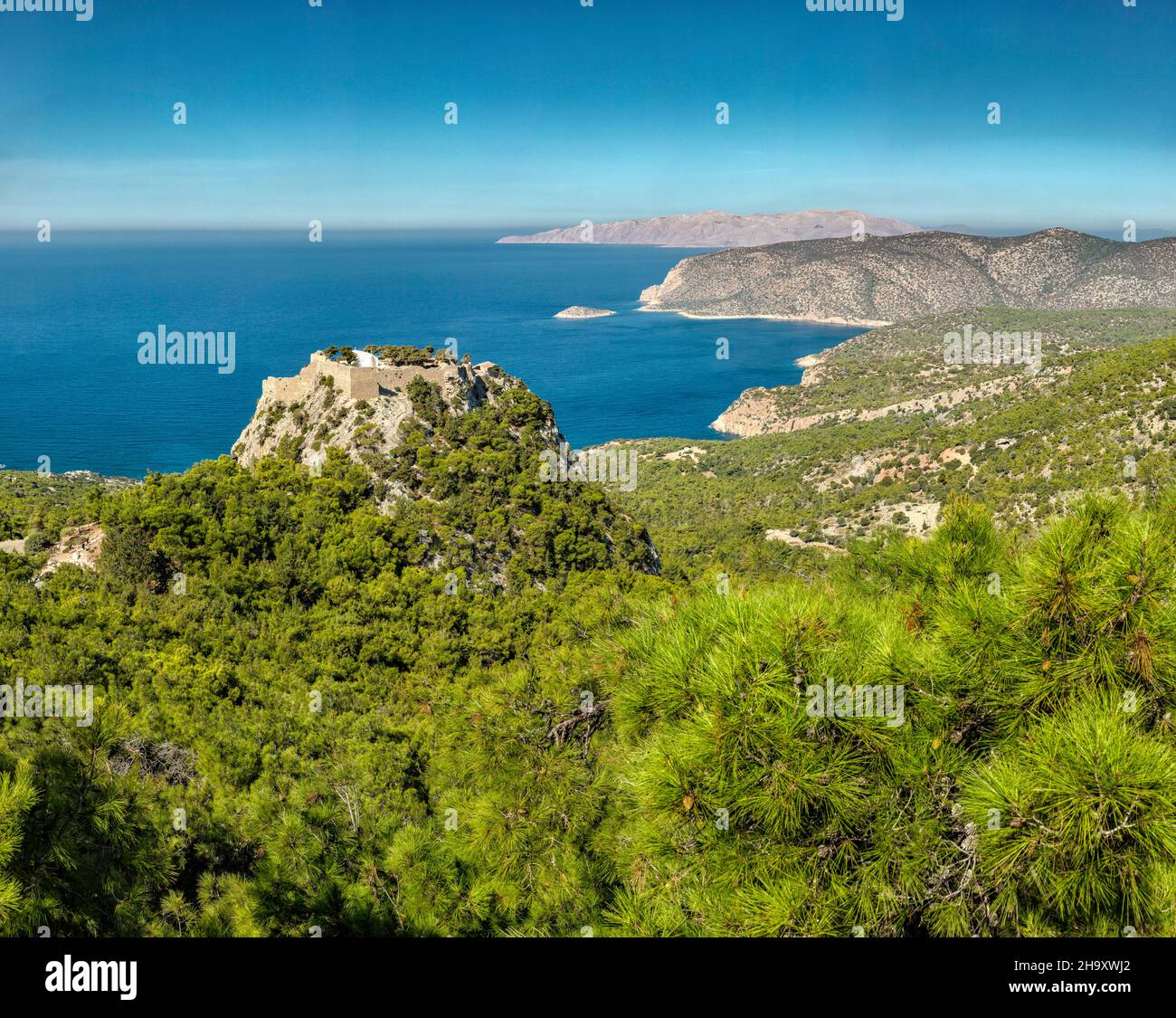 Castle of Monolithos Stock Photo - Alamy
