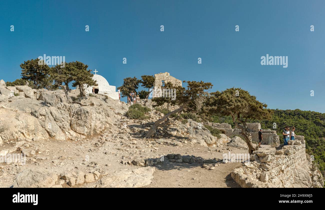 Castle of Monolithos Stock Photo - Alamy