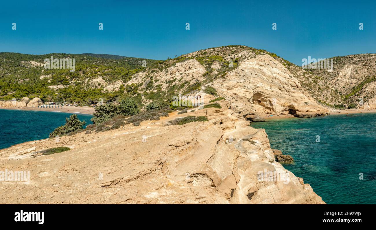 Beach greece fourni hi-res stock photography and images - Alamy