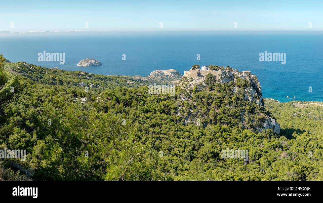 Castle of Monolithos Stock Photo - Alamy