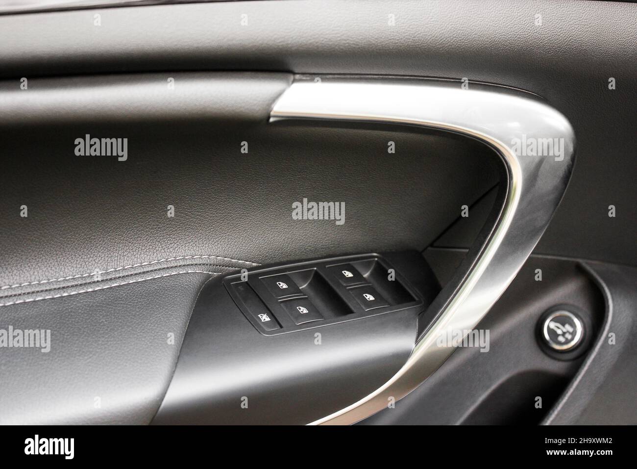 Car interior luxury service. Car interior details Stock Photo - Alamy