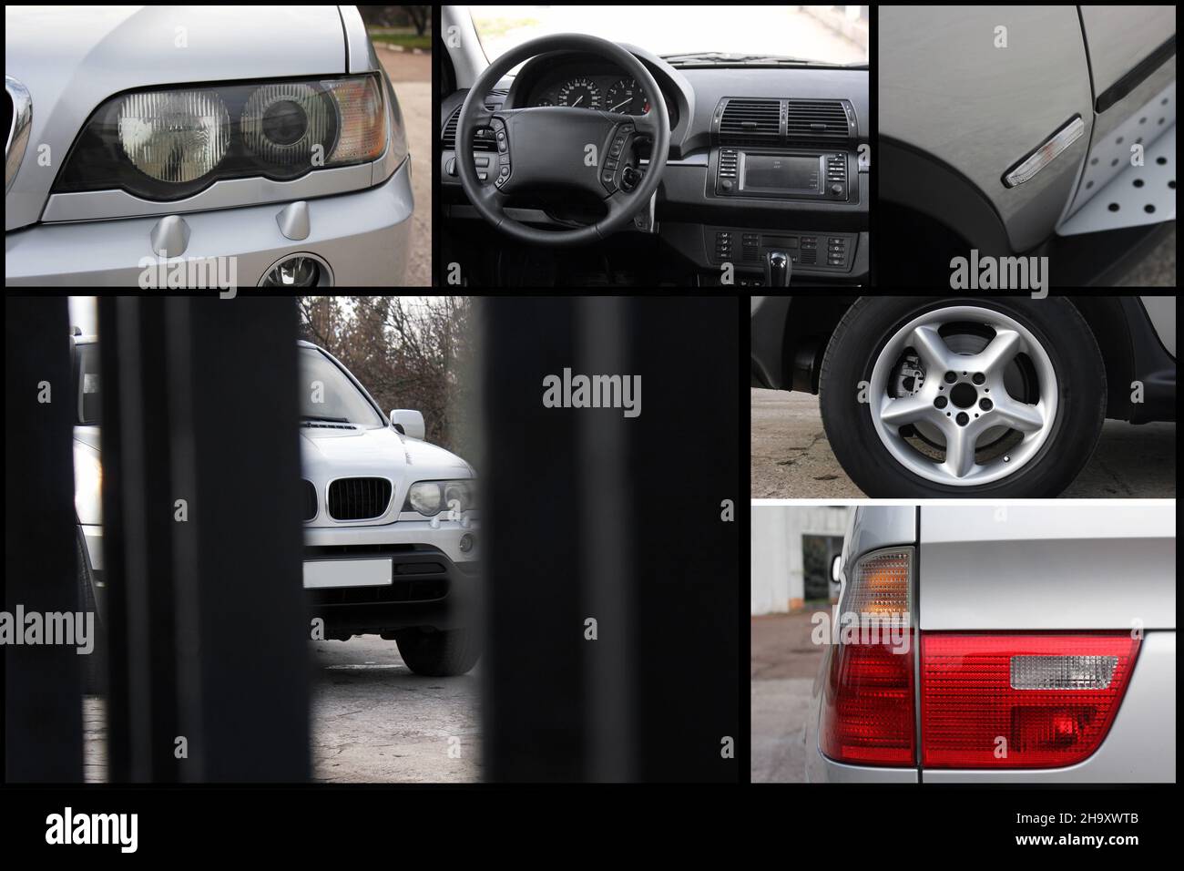 Car interior luxury service. Car interior details Stock Photo - Alamy