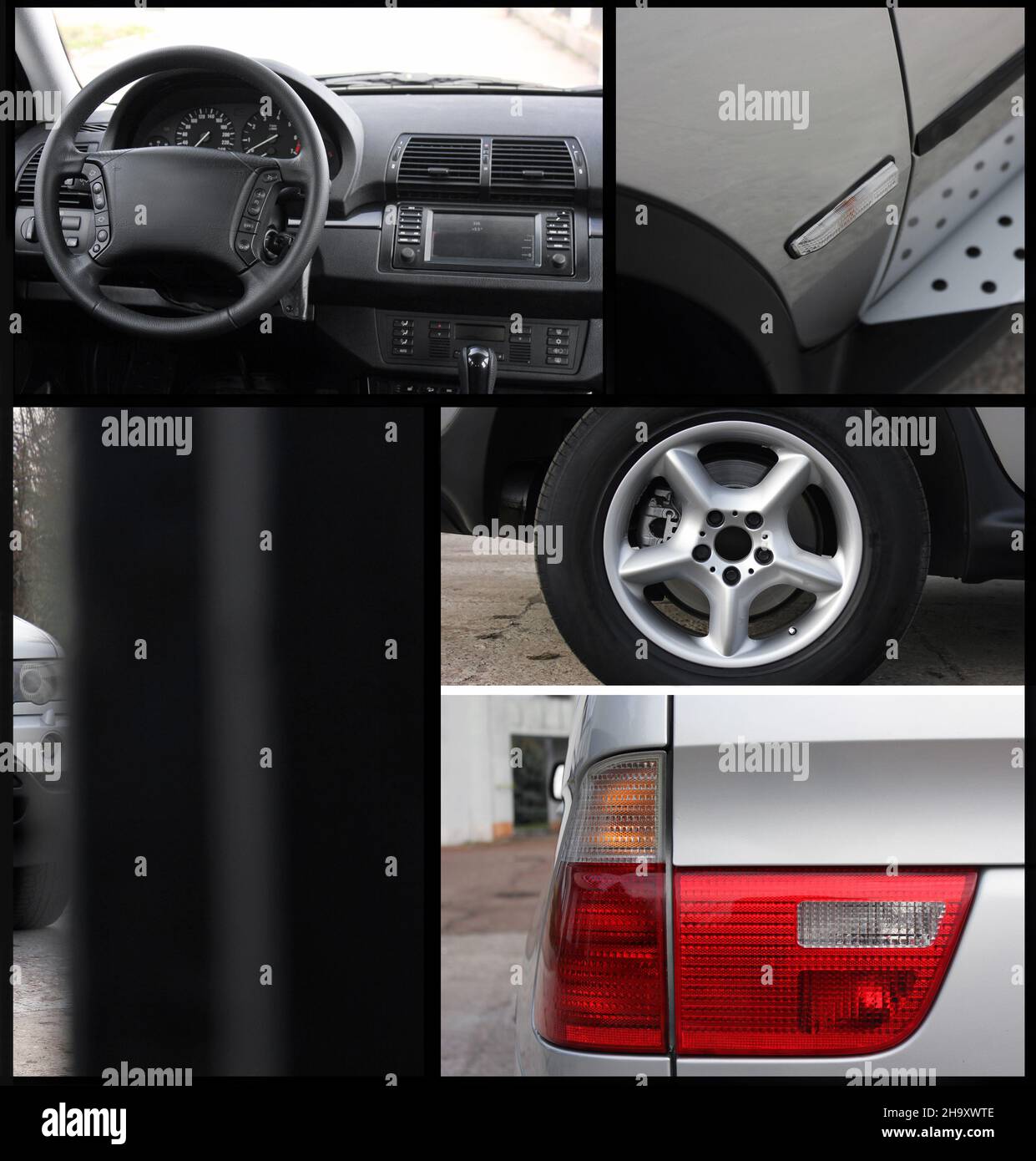 Car interior luxury service. Car interior details Stock Photo - Alamy