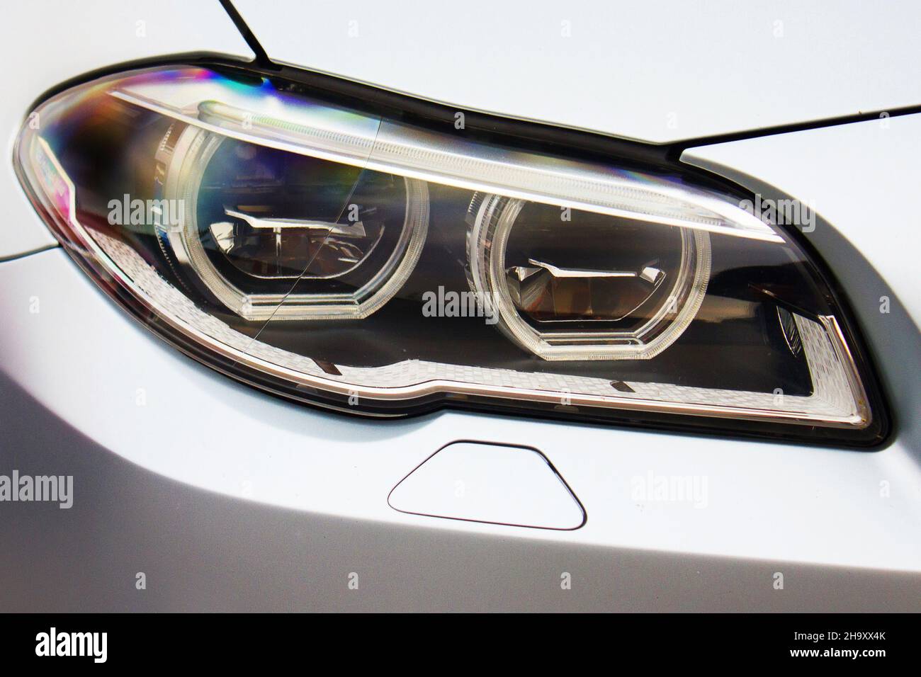 Car headlights. Luxury Headlights. Part of the car Stock Photo - Alamy