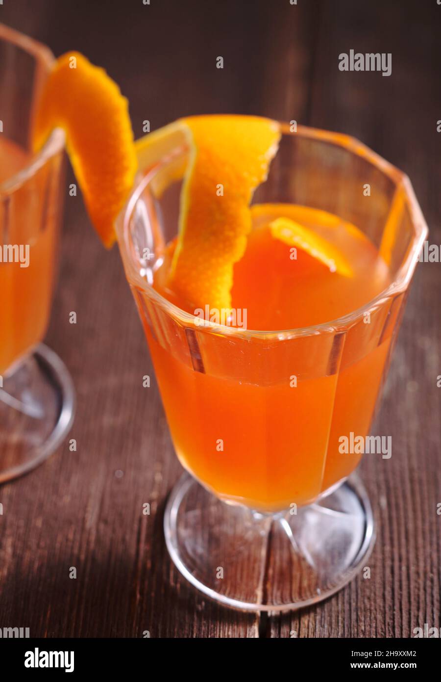 Homemade red grapefruit syrup Stock Photo - Alamy