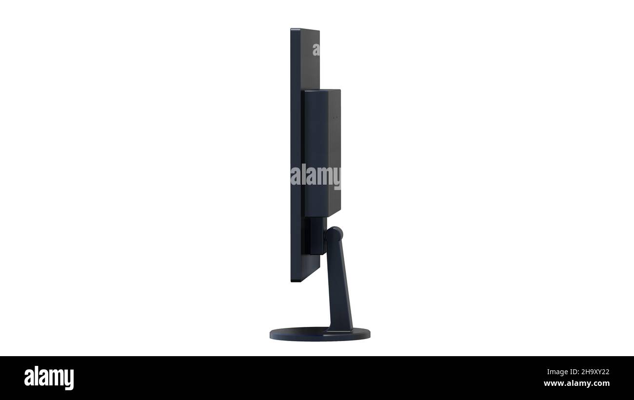 Computer monitor to add graphic content in yellow color Stock Photo - Alamy