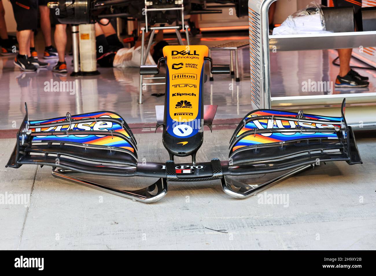 Abu Dhabi, Abu Dhabi. 09th Dec, 2021. McLaren MCL35M front wing - new ...