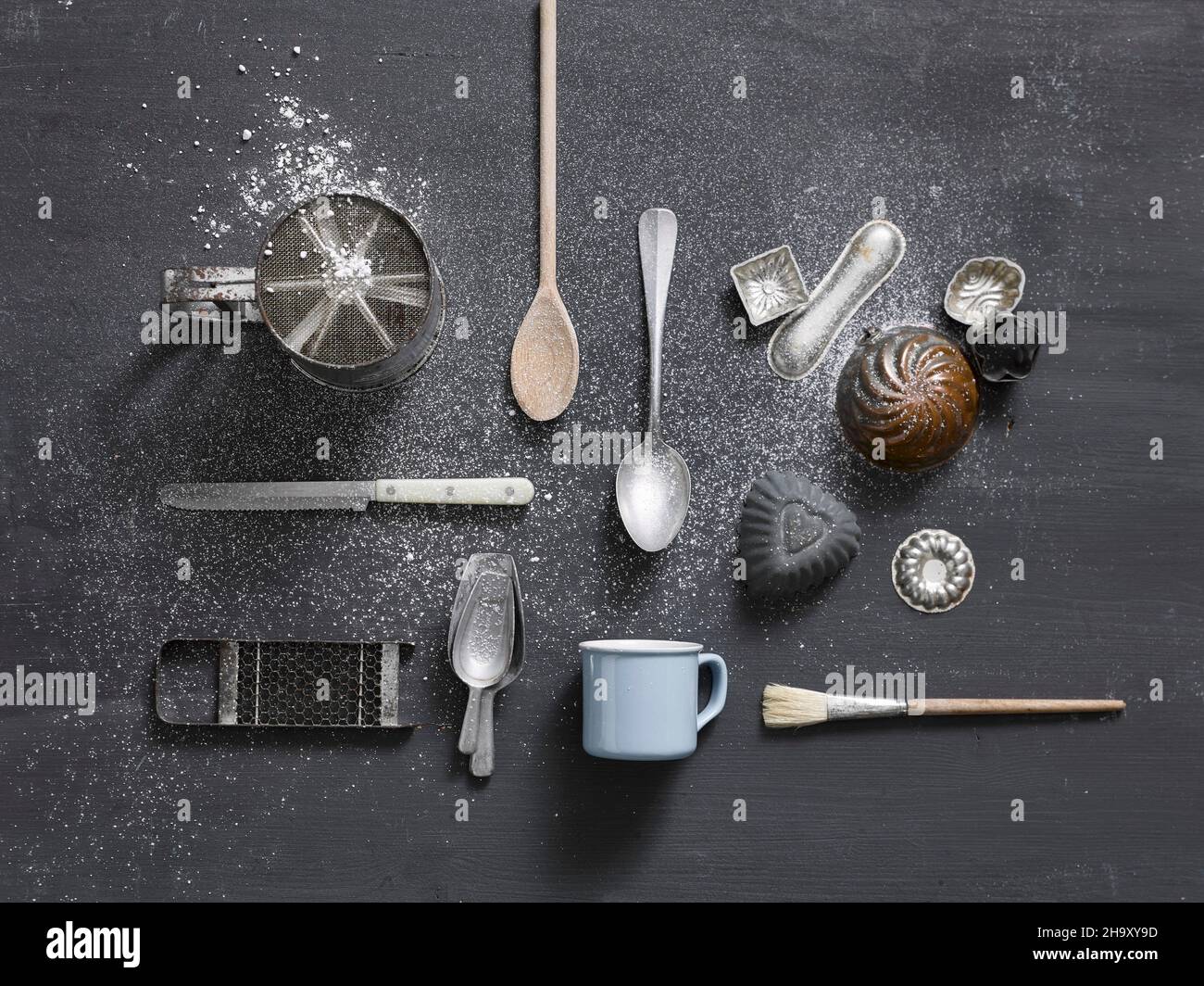 Old baking utensils hi-res stock photography and images - Alamy