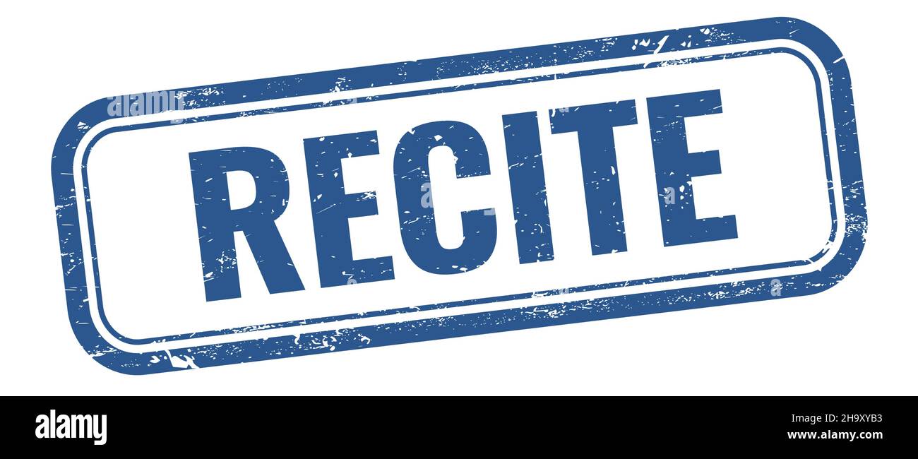 Recite stamp hi-res stock photography and images - Alamy