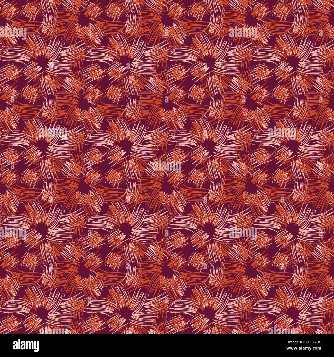 abstract seamless pattern in terracotta color Stock Vector Image & Art ...