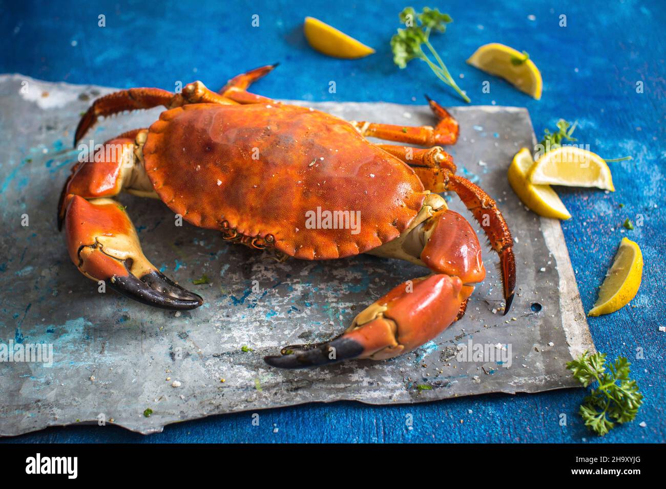 Crab and lemon hi-res stock photography and images - Alamy