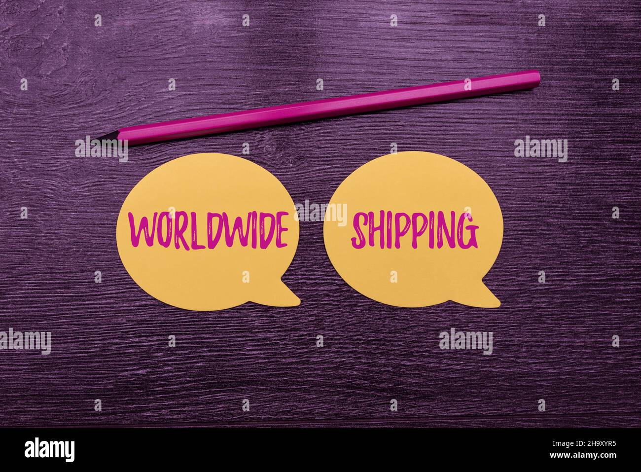 Text caption presenting Worldwide Shipping. Business idea Sea Freight ...