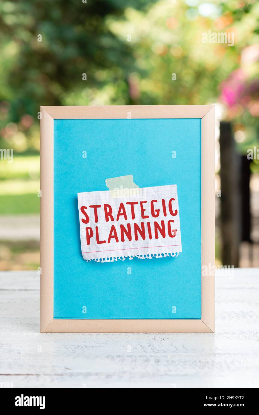 Handwriting text Strategic Planning. Business concept Organizational ...