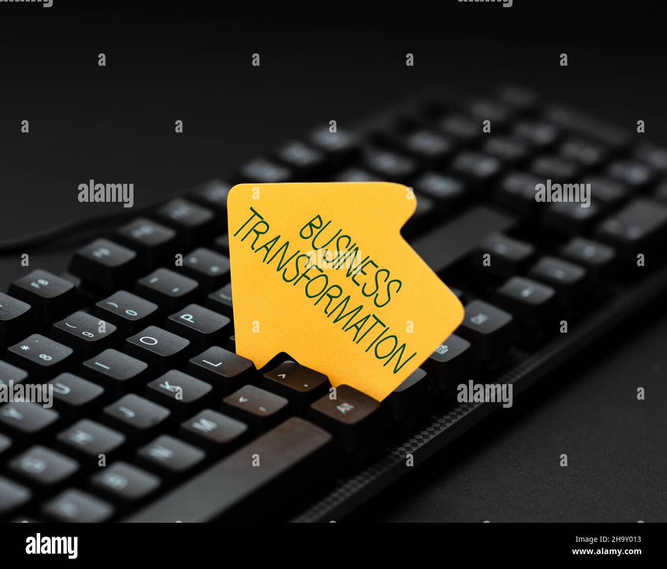 Conceptual display Business Transformation. Business approach Align ...