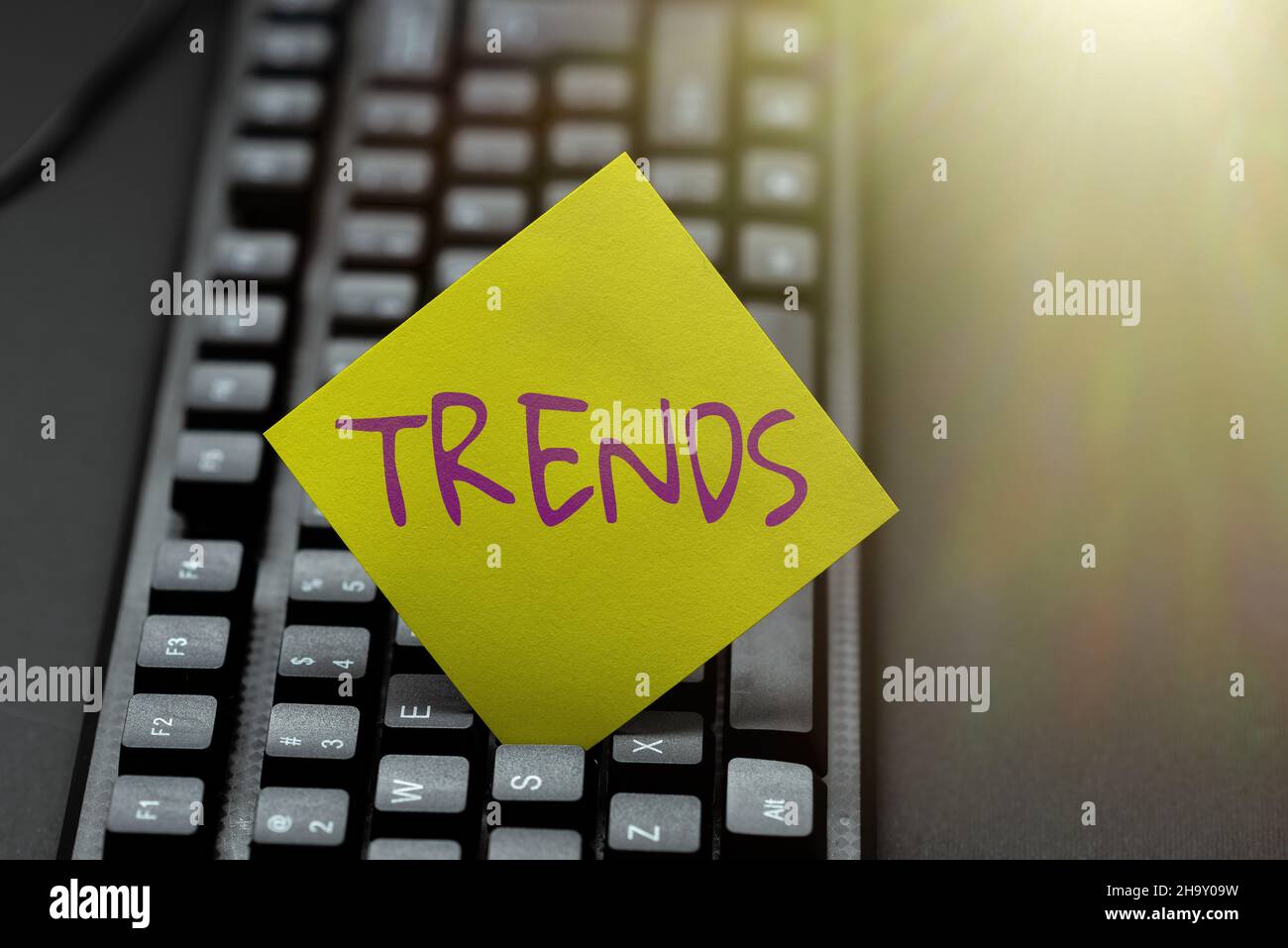 Conceptual caption Trends. Word Written on general direction in which ...