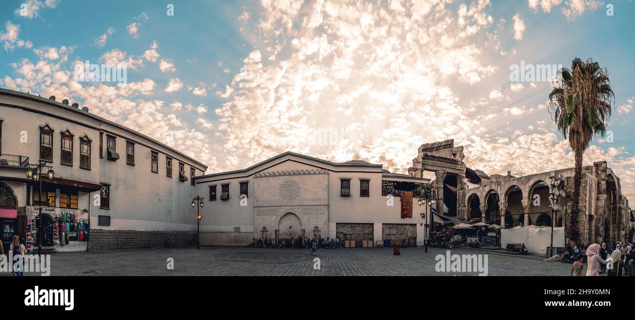 Temple of Jupiter in Damascus Stock Photo - Alamy
