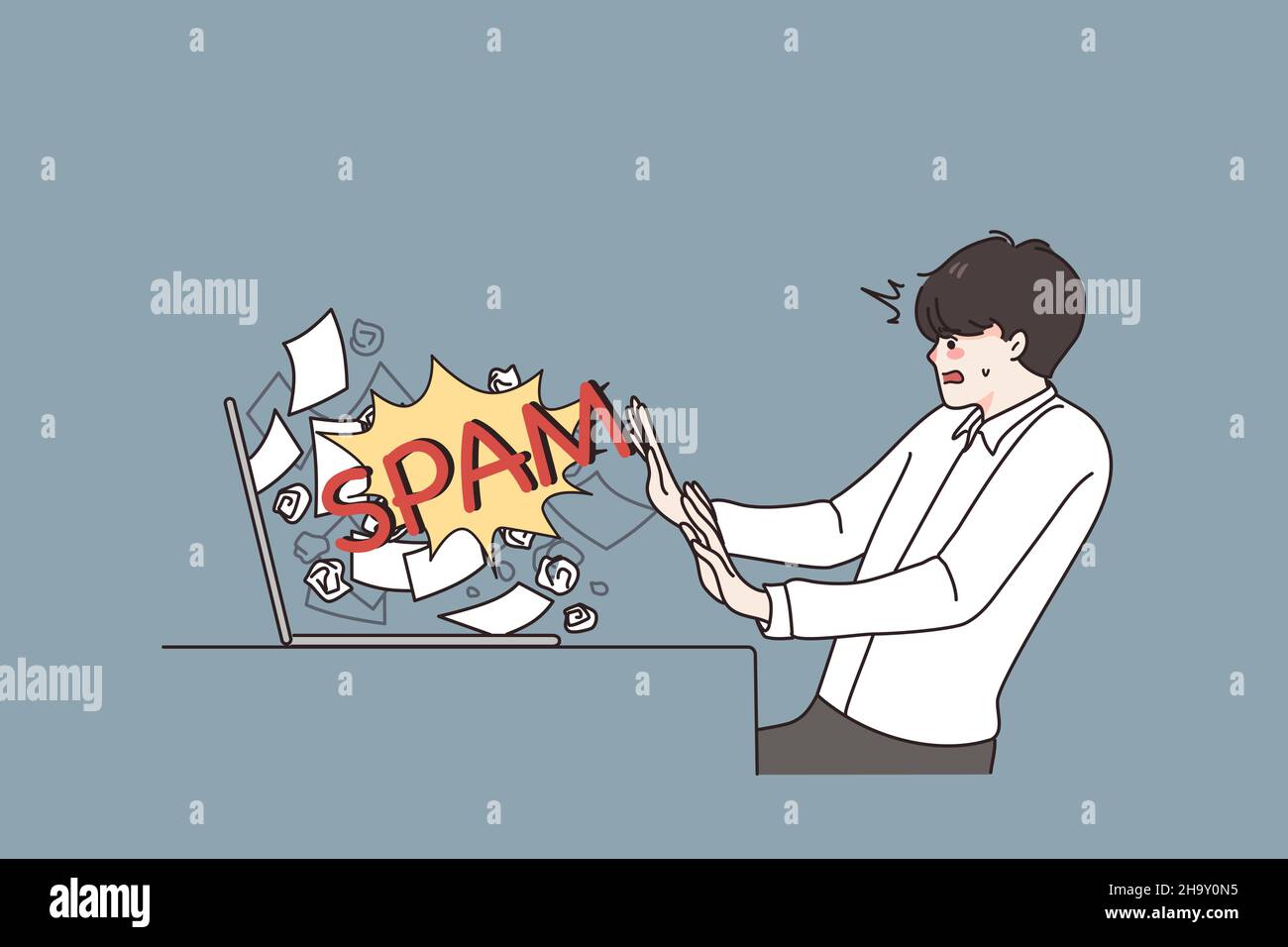 Inbox overload Stock Vector Images - Alamy