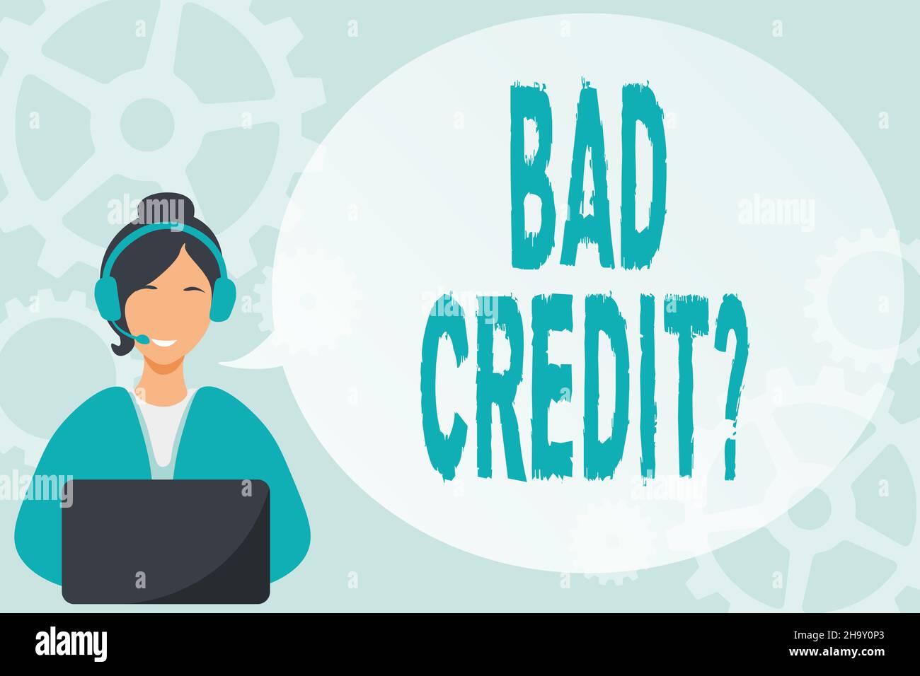 Sign displaying Bad Credit Question. Concept meaning history when it ...