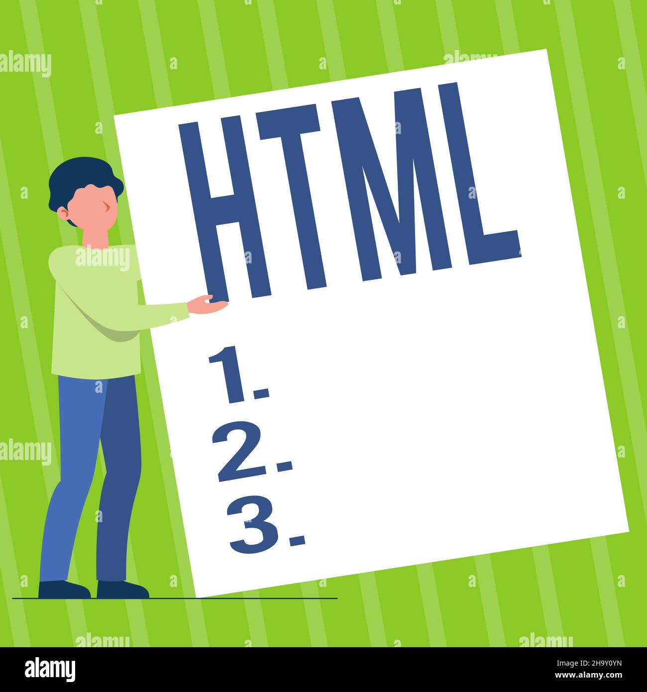 Text caption presenting Html. Conceptual photo the lingua franca for ...