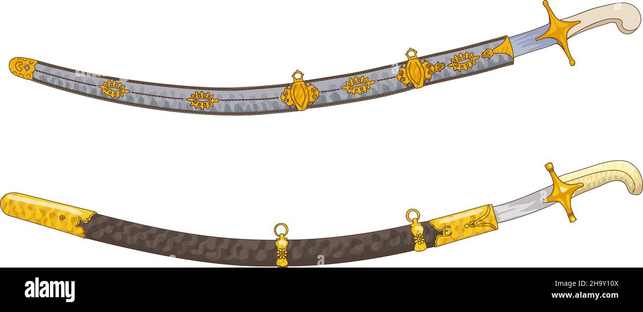 Antique swords. Vector illustration Stock Vector Image & Art - Alamy