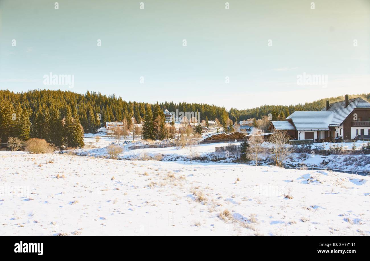 winter in sumava region Stock Photo - Alamy