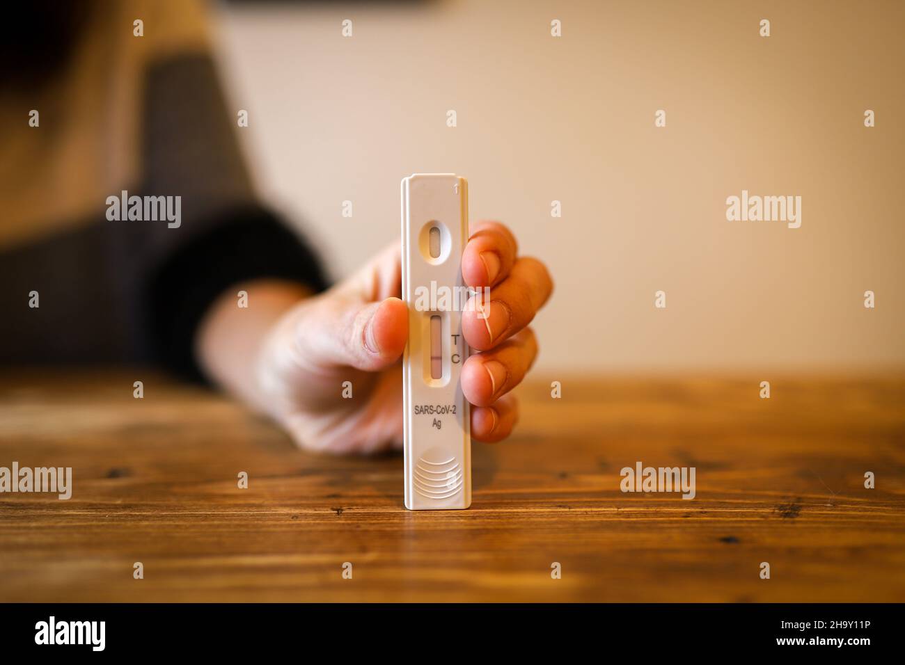 December 9th, 2021, Cork, Ireland - A SARS 2 CoV 2 Antigen Test kit ...
