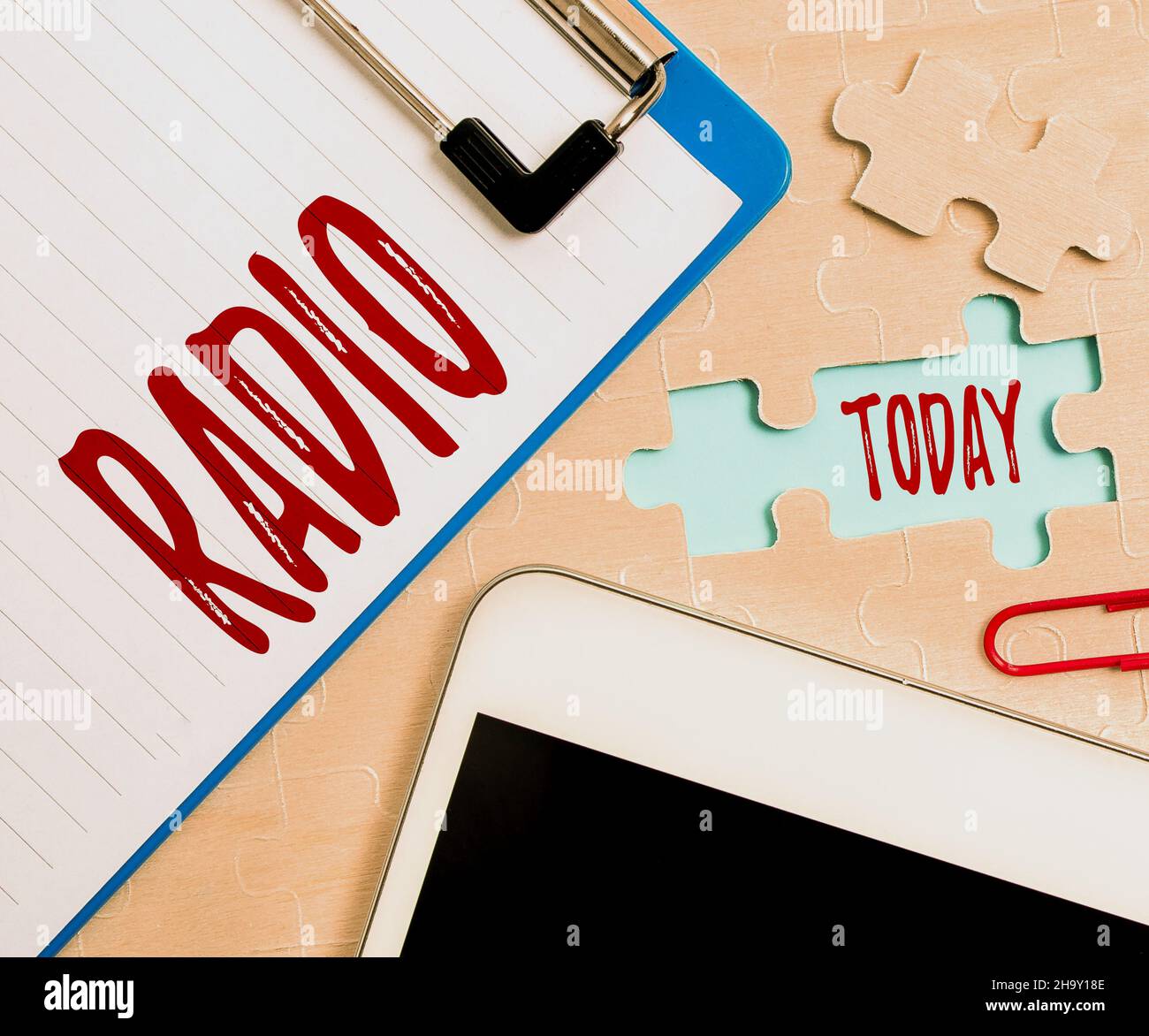 Conceptual display Radio. Concept meaning activity or industry of ...