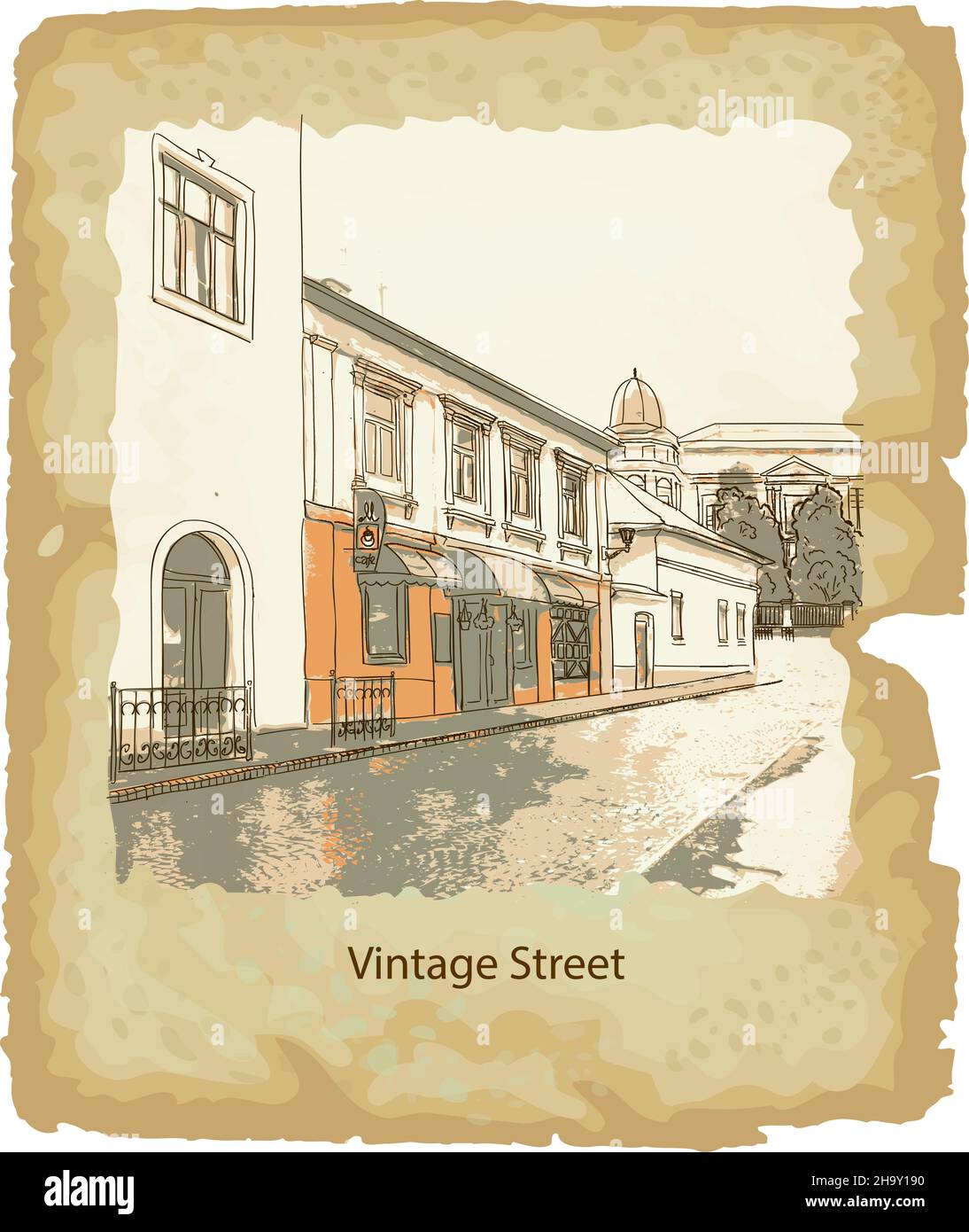 Old traditional shop in Stock Vector Images - Alamy