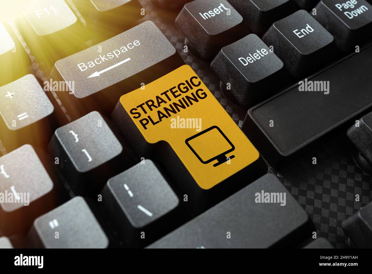 Sign displaying Strategic Planning. Business idea Organizational ...