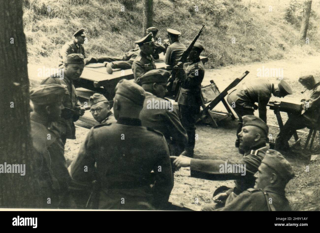 WWII - WW2 German wehrmacht soldiers in Kellerberg, Austria, summer ...