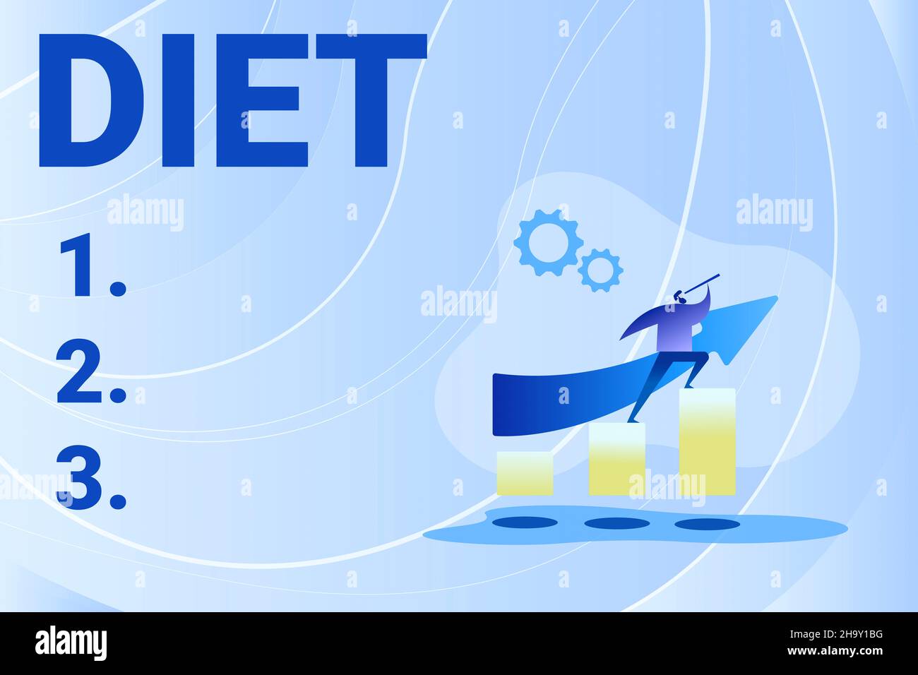 Conceptual caption Diet. Word Written on Healthy lifestyle Reduce food ...