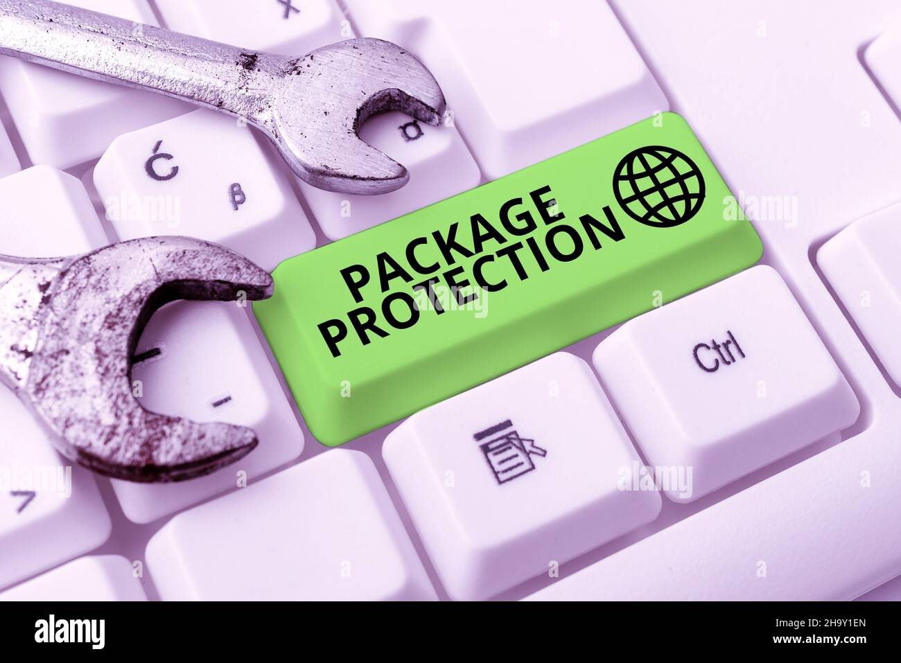 Conceptual caption Package Protection. Business showcase Wrapping and ...