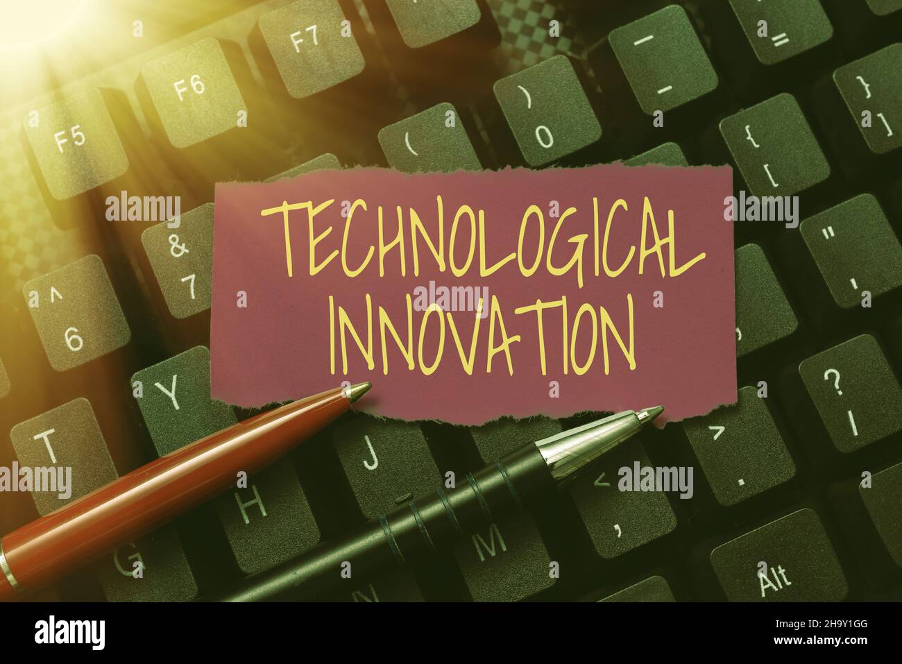 Conceptual caption Technological Innovation. Internet Concept New ...