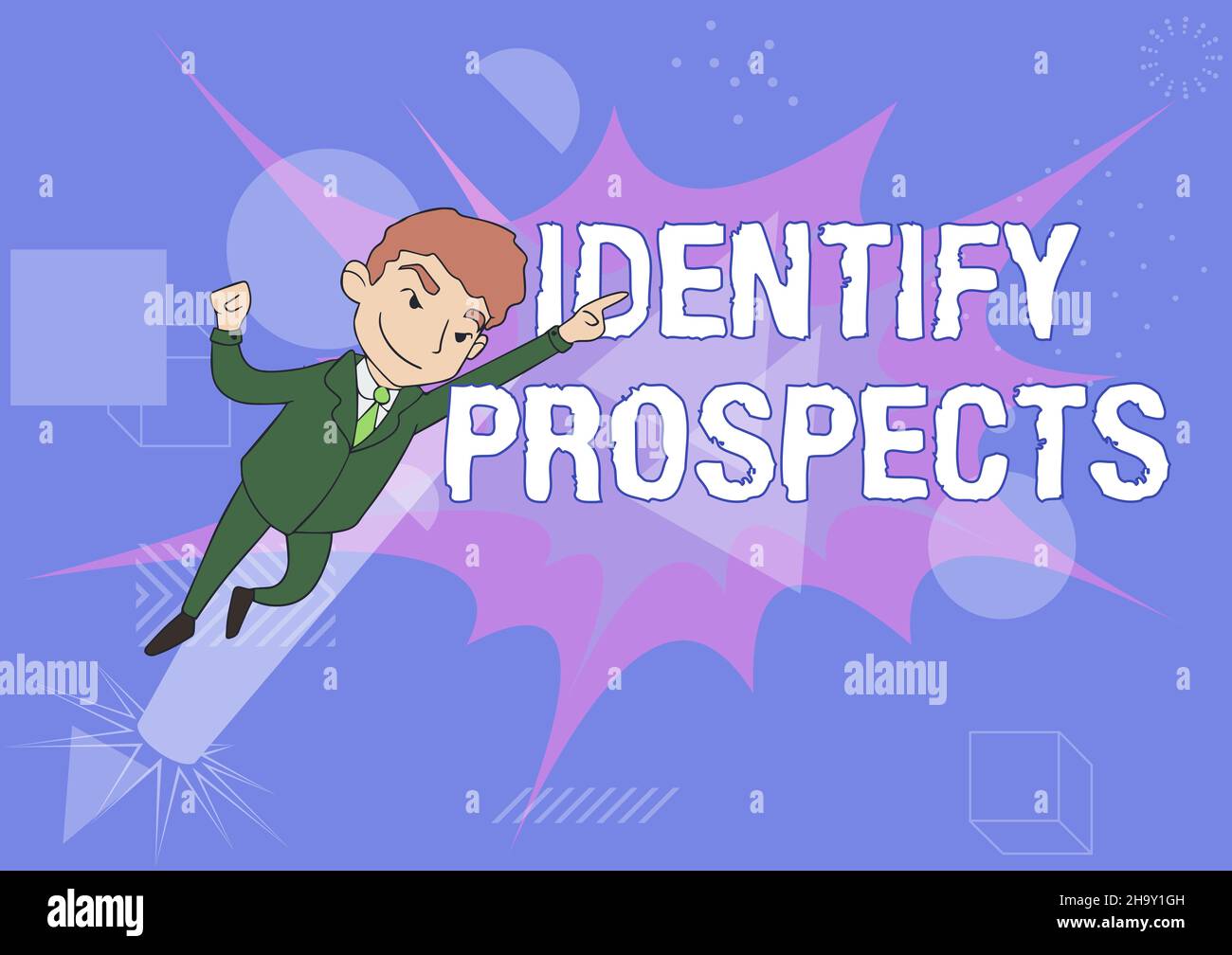 Hand writing sign Identify Prospects. Business showcase Possible client ...