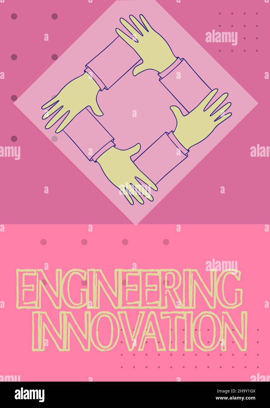 Hand writing sign Engineering Innovation. Internet Concept Process ...