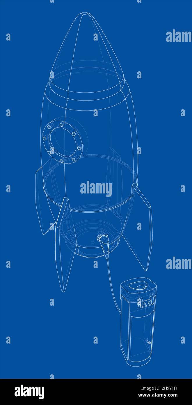 Rocket motor drawing hi-res stock photography and images - Alamy