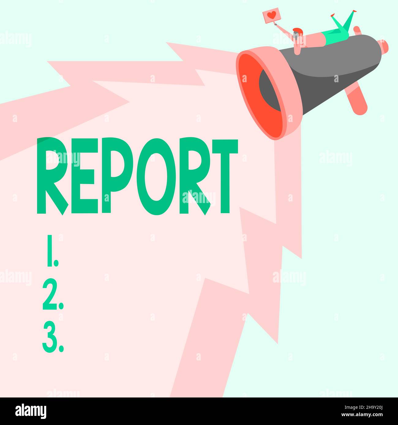 Sign displaying Report. Conceptual photo give spoken or written account ...