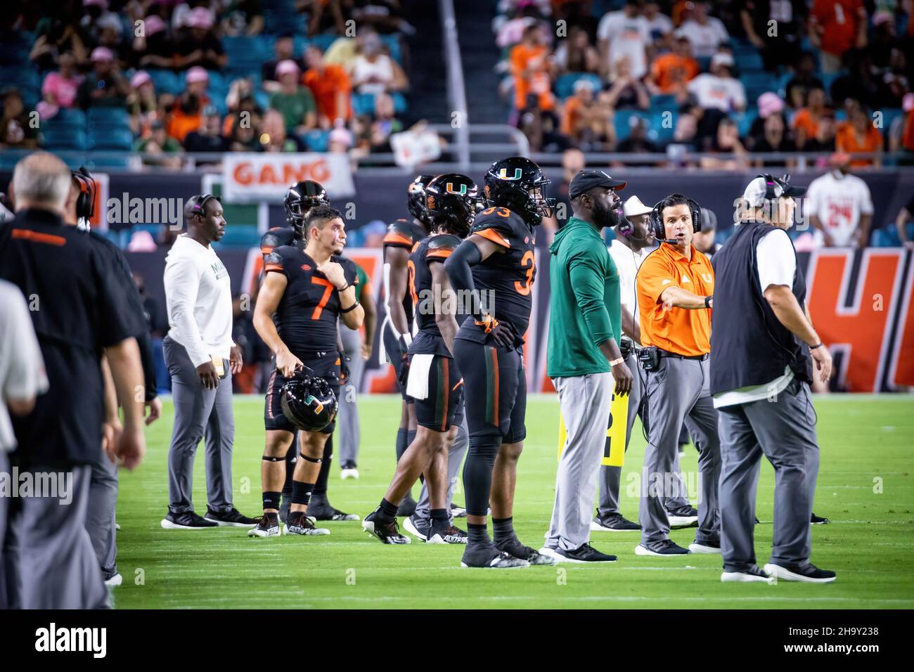 Oct. 23, 2021 - Miami Gardens, Florida, USA: Miami Hurricanes v NC ...