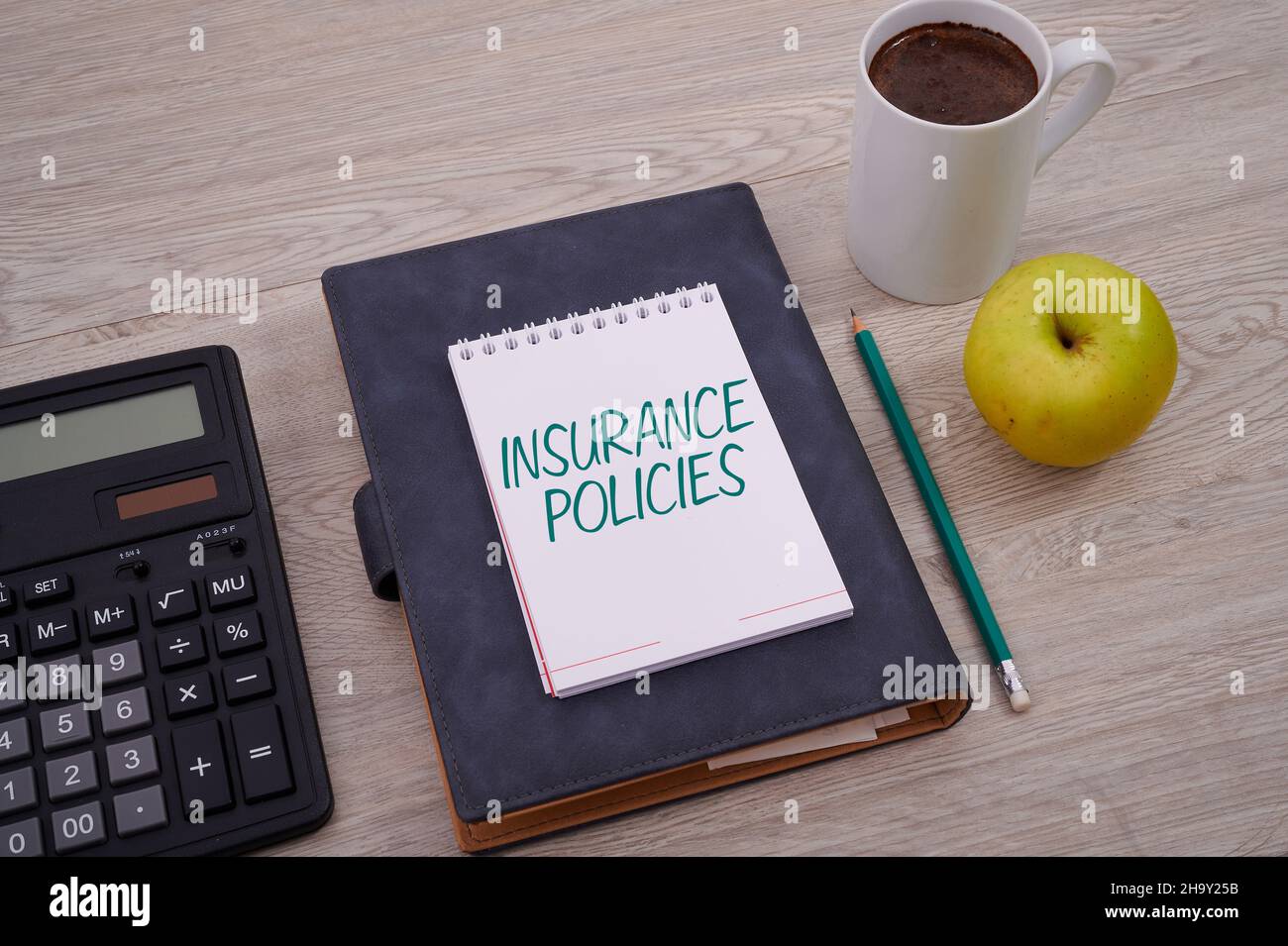 Text sign showing Insurance Policies. Word Written on Documented ...