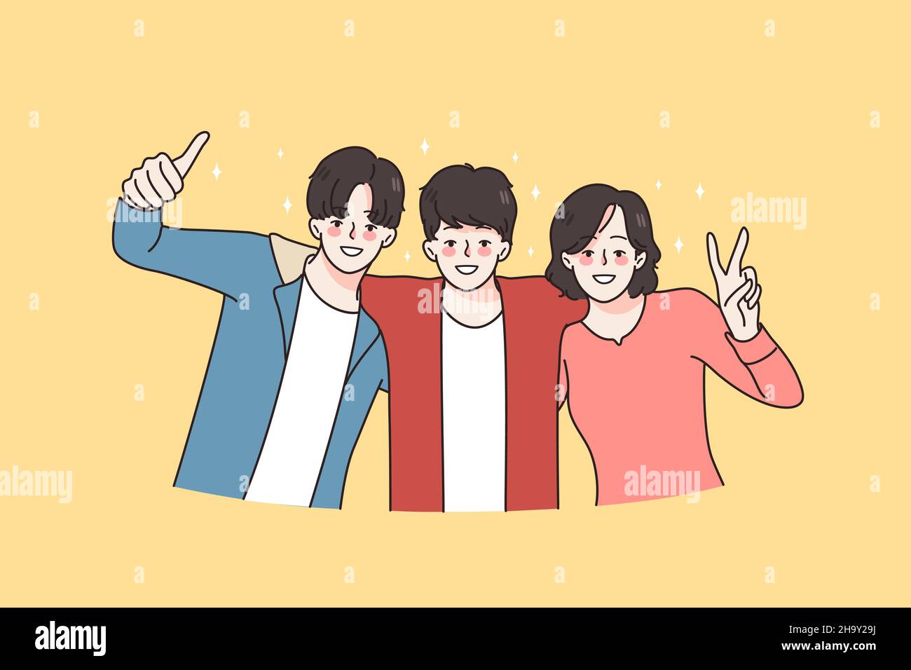 Teenager colleague Stock Vector Images - Alamy