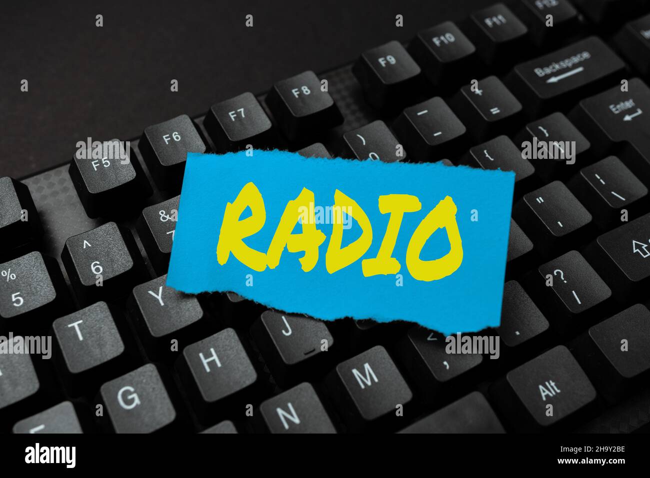 Conceptual caption Radio. Concept meaning activity or industry of ...