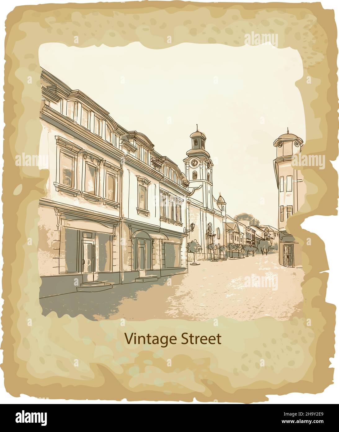 Old traditional shop in Stock Vector Images - Alamy