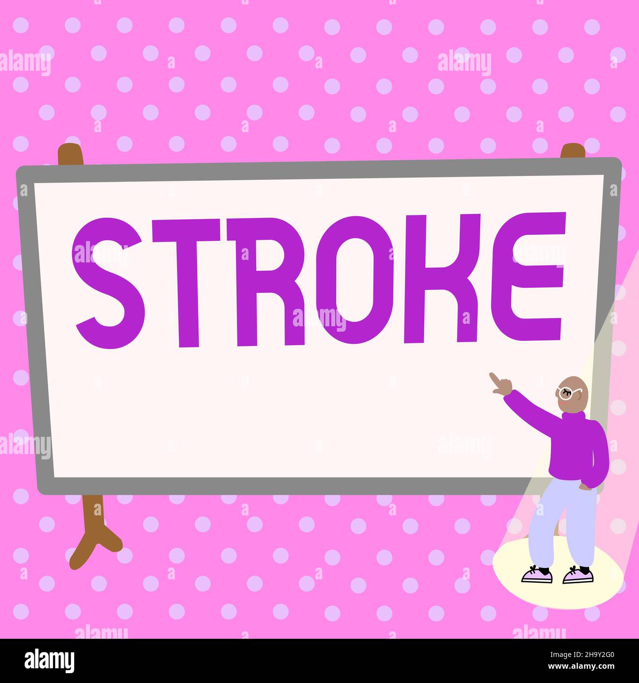 Hand writing sign Stroke. Business approach Patients losing ...